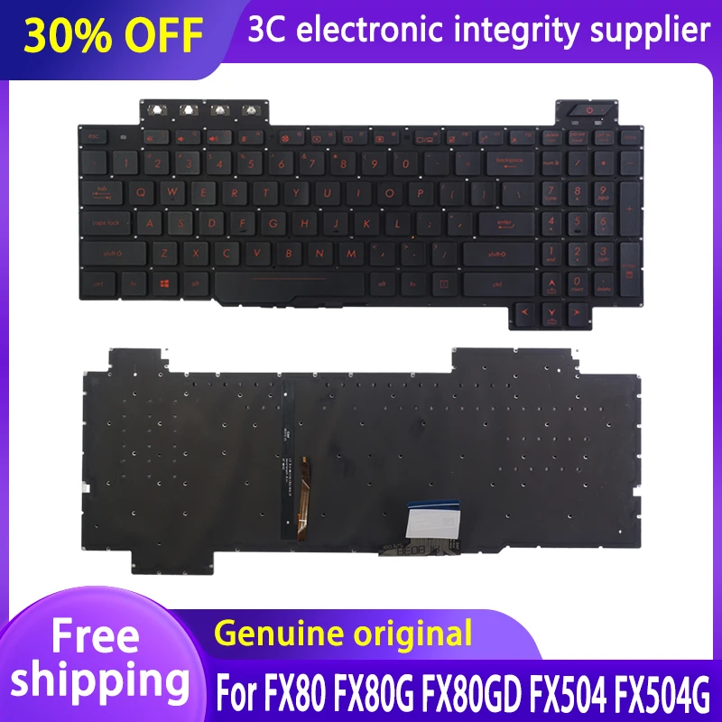 New Keyboard For Laptop Backlit Keyboard For Asus Tuf Fx80 Fx504 Fx80g ...