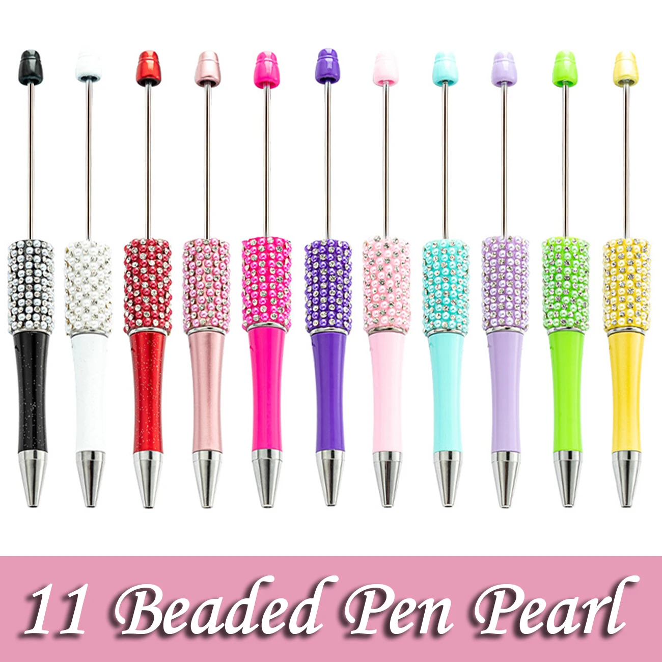 11pcs-Diamond-Bead-Pen-Wholesale-Creative-DIY-Handmade-Sticker-Set ...
