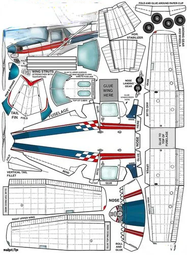 3d Paper Airplane Template