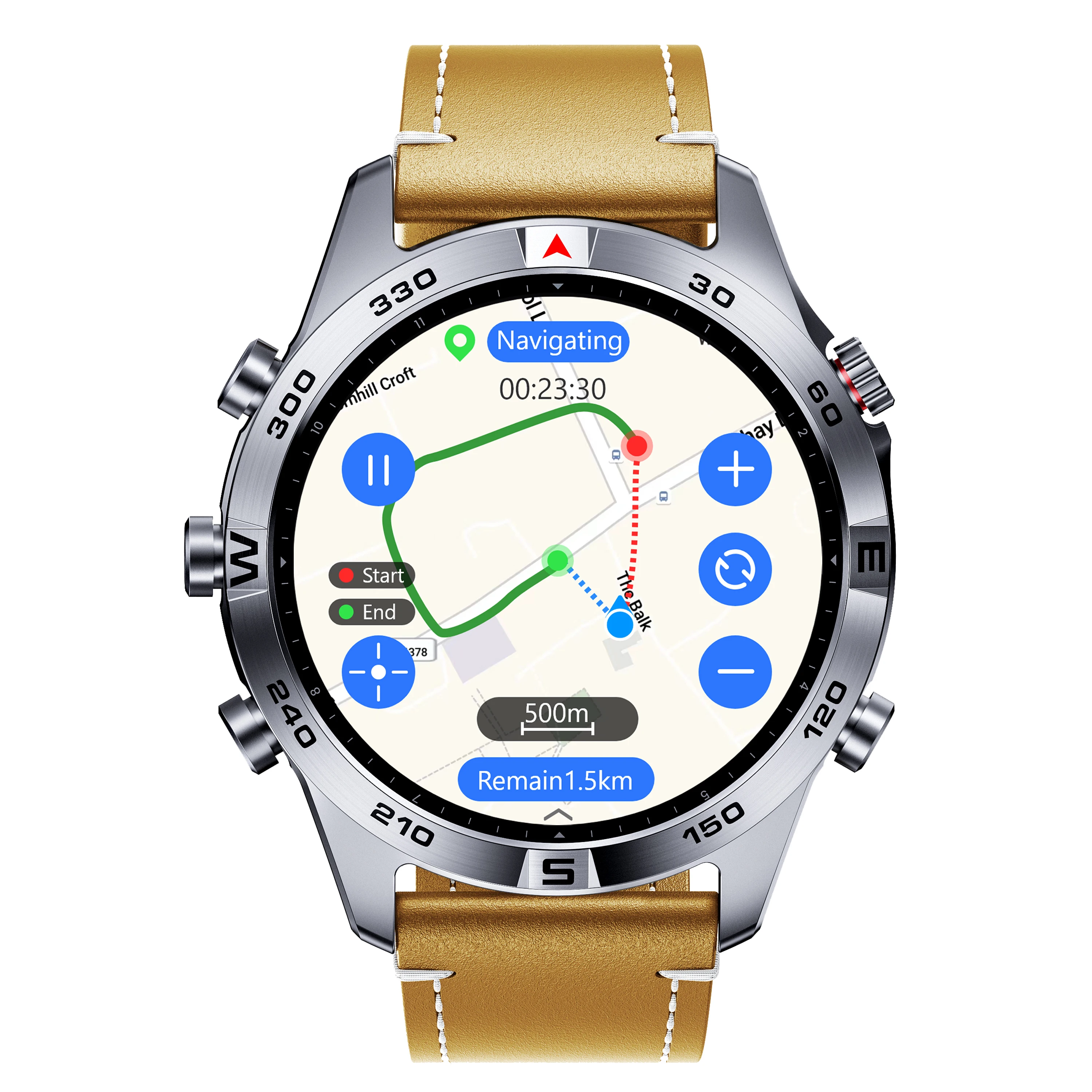 Sunroad New Men GPS Sports Watch Map Tracker Navigation Waterproof ...