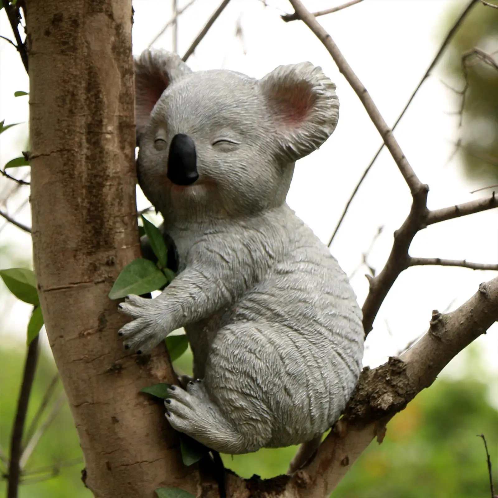 Outdoor-Lawn-Yard-Animal-Figurine-Garden-Pendant-Resin-Adorable-koala ...