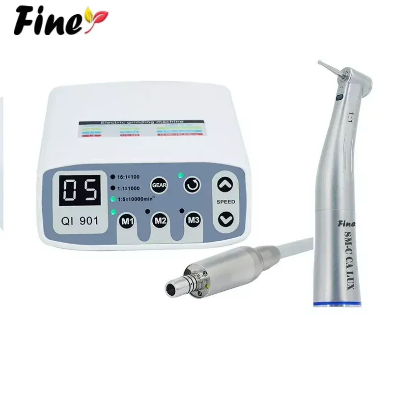 Dental-Brushless-Micro-Motor-with-1-1-Contra-Angle-Handpiece-Brushless ...