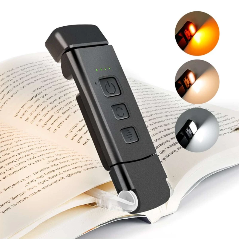 Portable-Rechargeable-Book-Light-with-3-Lighting-Modes-Clip-on-LED ...