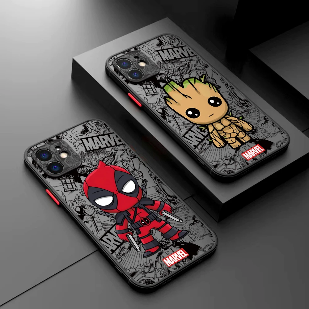 Capa-dura-transparente-e-fosca-para-oneplus-deadpool-Groot-veneno-6-7 ...
