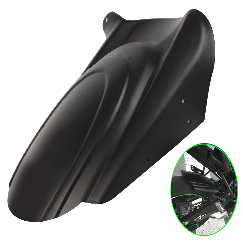 Mudguard-Black-Splash-Guard-Motorcycle-Rear-Wheel-Fender-Cover ...