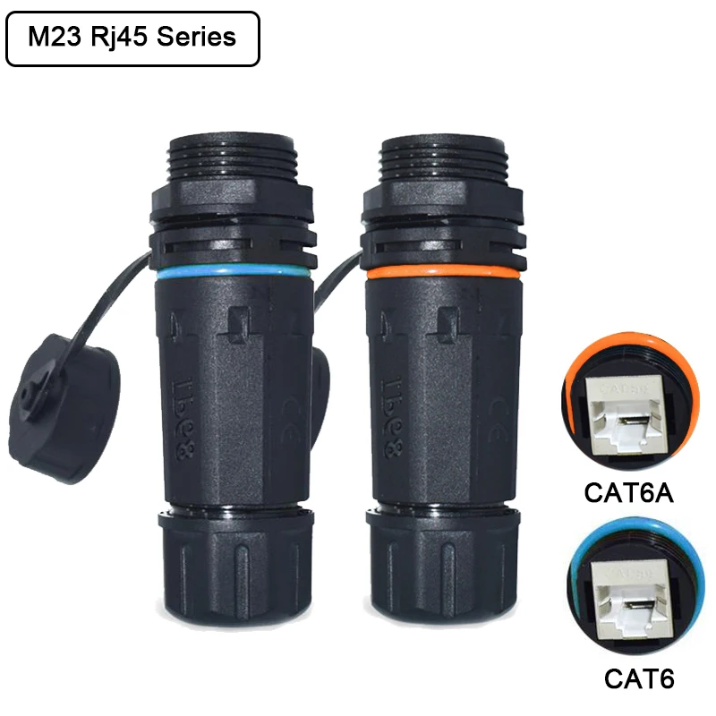 YXY-Metal-Round-Socket-Module-D-Type-RJ45-Straight-Through-Network ...