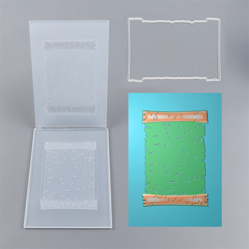 Tree Trunk Frame 3D Embossing Folder and Cutting Dies Set DIY ...