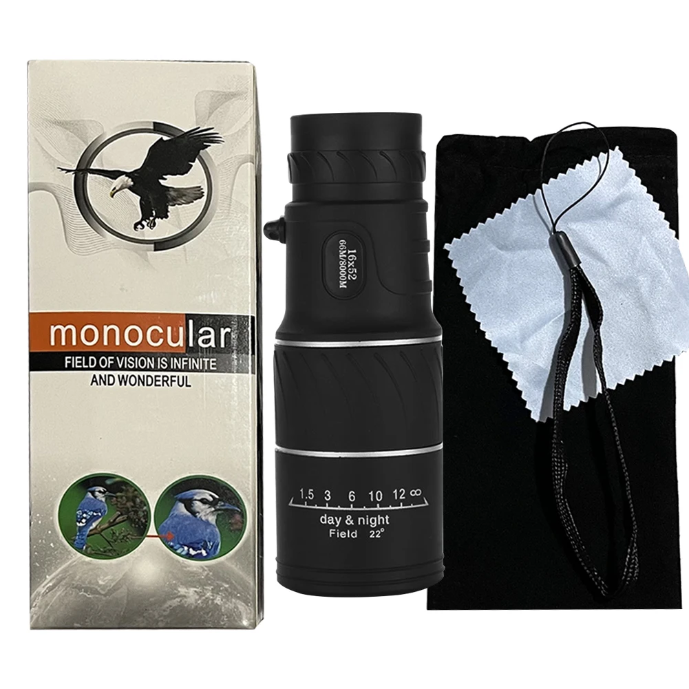 16X52-Pocket-Monocular-Scope-Waterproof-High-Definition-Compact ...