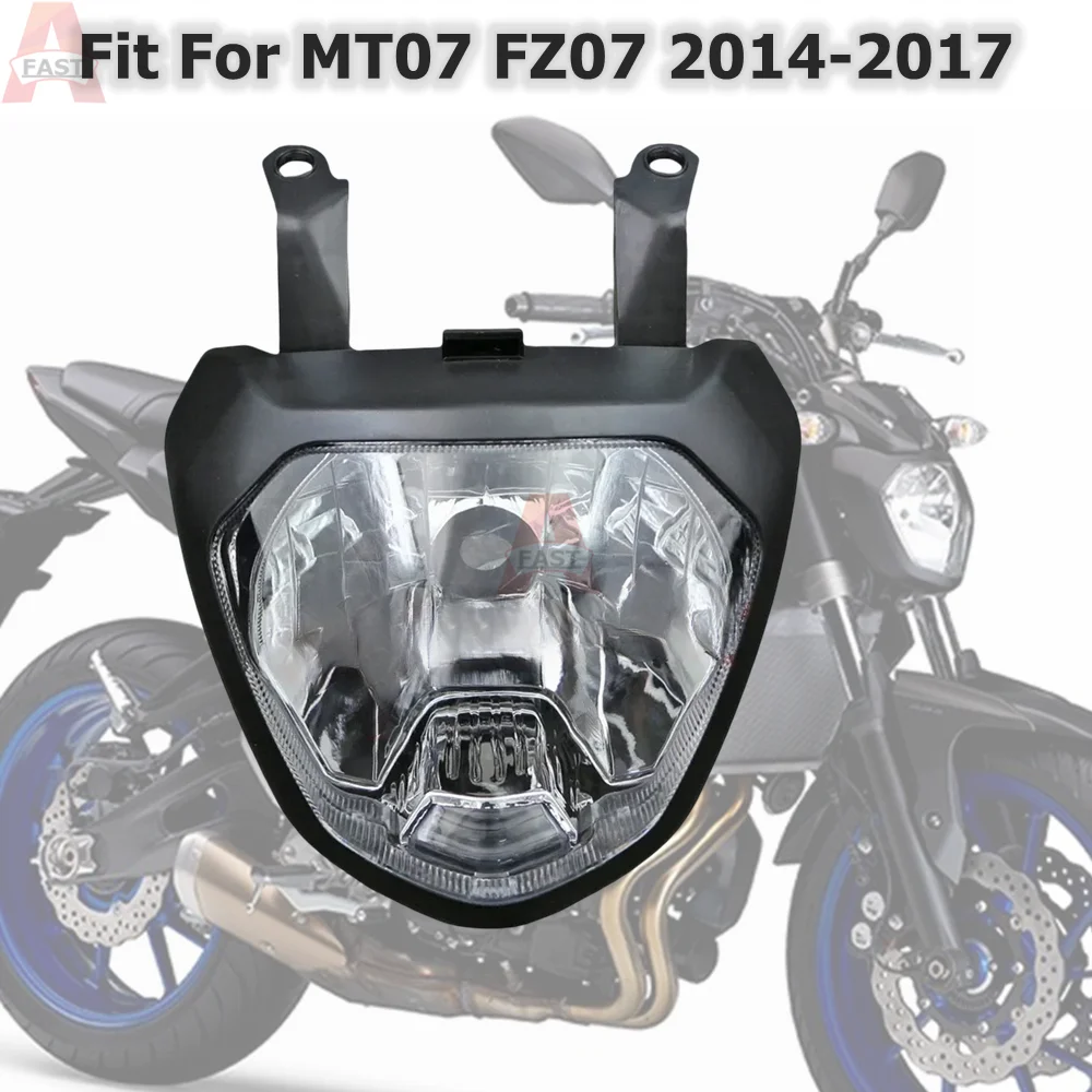 14 - 17 MT07 Headlight Motorcycle Head Light Headlight Headlamp Head ...