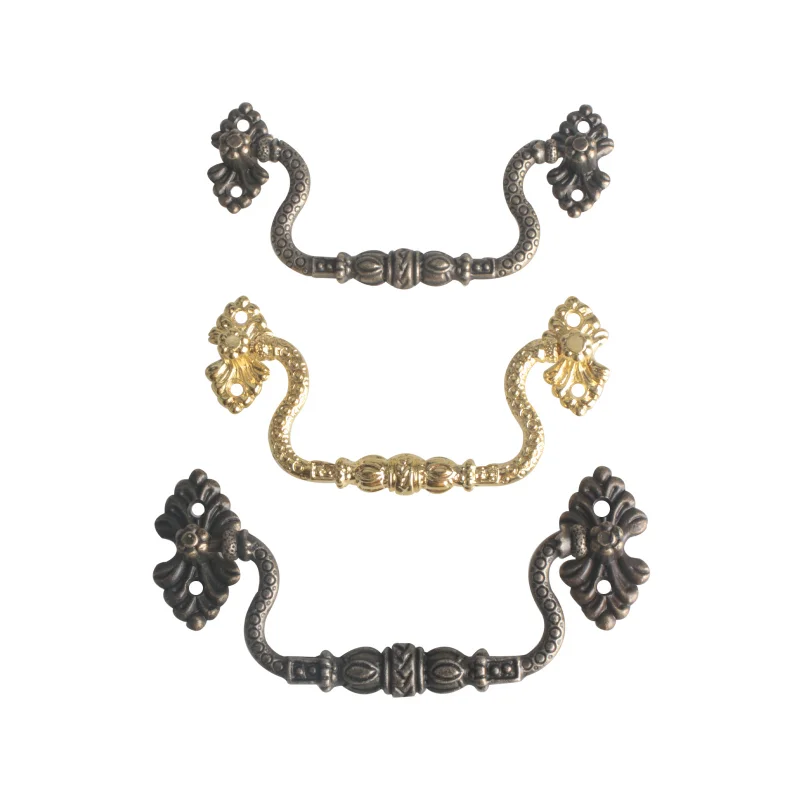 2pcs Classical handle furniture drawer Bronze closet cabinet door ...