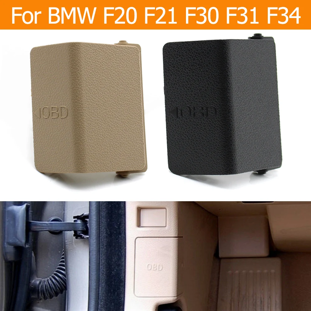 LHD-Car-Interior-Kick-Panel-Cap-OBD-Diagnostic-Plug-Cover-Trim-for-BMW ...