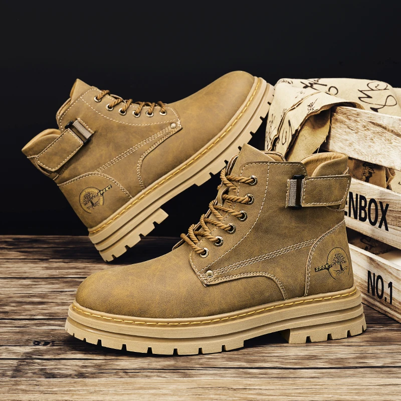 Men-High-Cut-Boots-Outdoor-Casual-Shoes-Winter-Platform-Snow-Boots ...