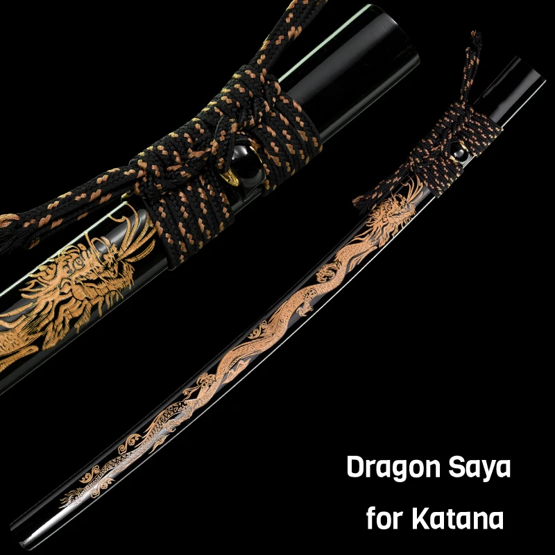 A-Black-Hardwood-Saya-Scabbard-Engraving-Dragon-For-Real-Japanese ...