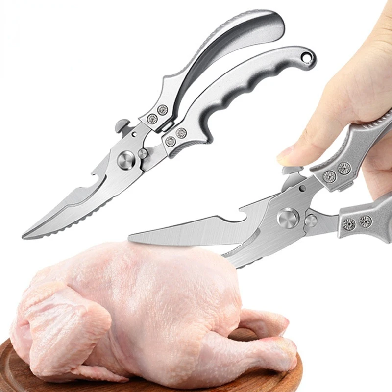 Kitchen Scissors Chicken Bone Kitchen Shears,Duck Fish Cutter 3Cr ...