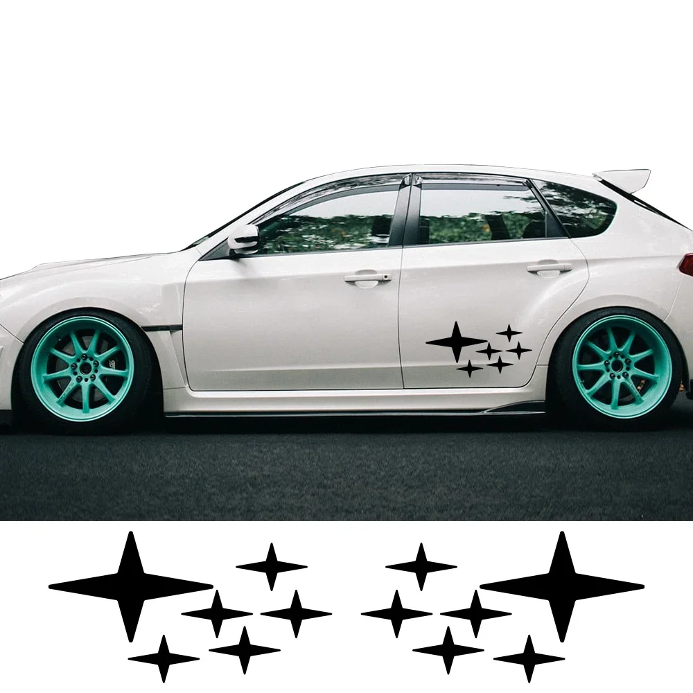 2PCS Car Side Door Creative Stars Stickers Auto Accessories For Subaru ...