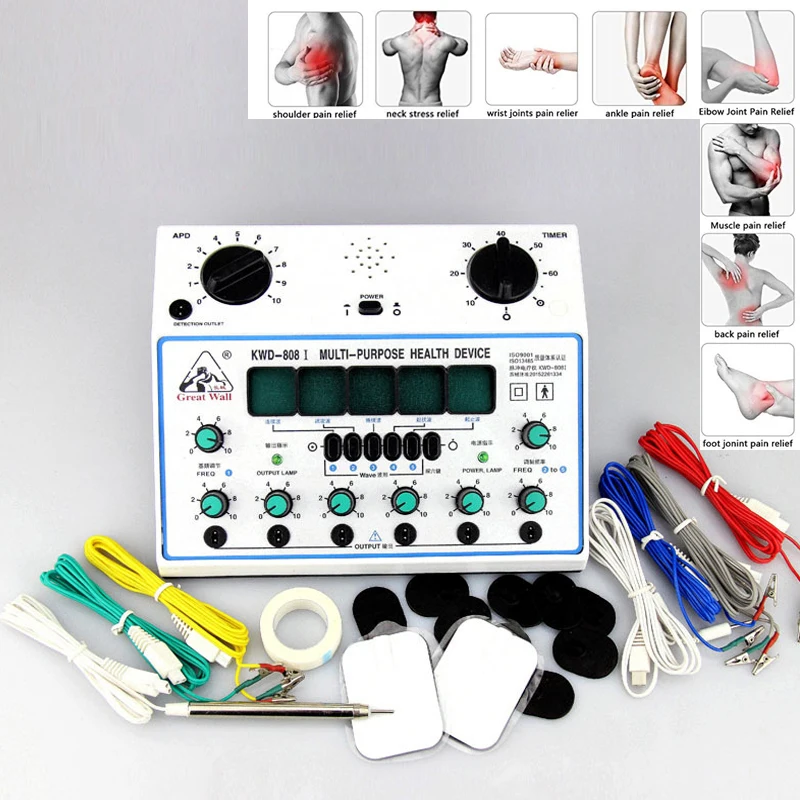 Electric-Acupuncture-Stimulator-Machine-6-Channel-Output-Patch-Massager ...