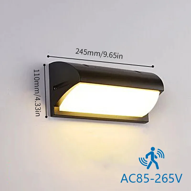 LED-Lights-AC85-265V-Motion-Sensor-Light-Led-Outdoor-Wall-Light-Porche ...
