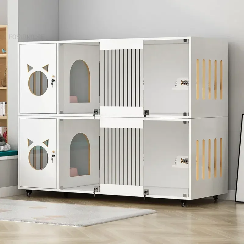 Multi-layer Cats Villa Large Free Space Cats Cage Home Indoor Light ...