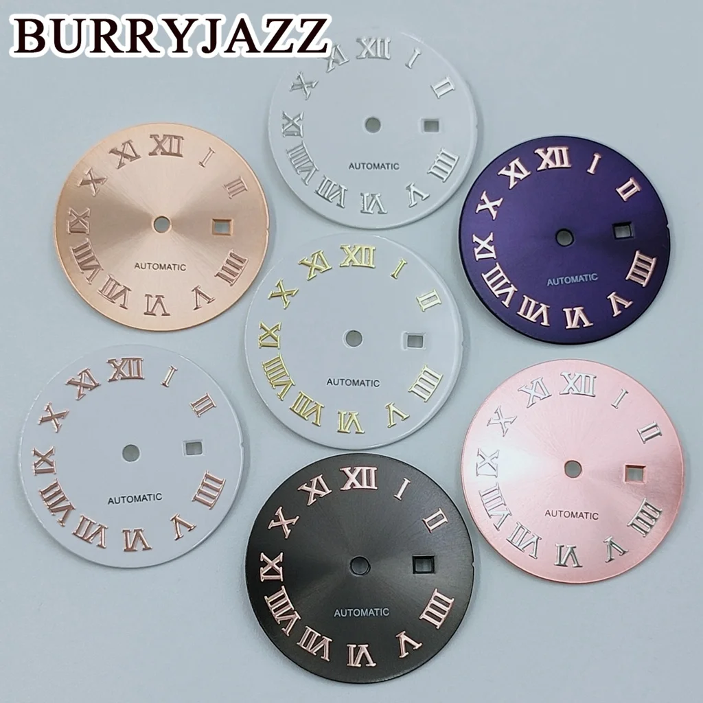 BURRYJAZZ 24.5mm No Logo NH05 Watch Dials White Black Rose Gold Brown ...