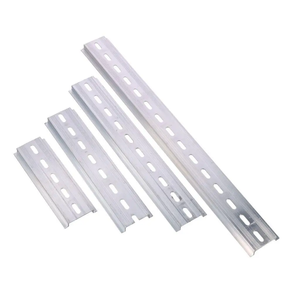 3Pcs-35mm-Wide-DIN-Rail-Slotted-7-5mm-High-Silver-Tone-Terminal-Blocks ...