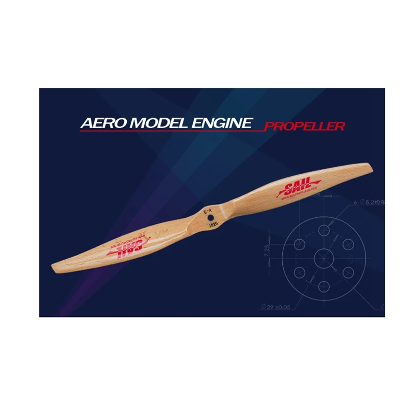 SAILPROPELLER 14 inch 14x5 14x6 14x7 14x8 Beechwood Propeller for RC ...