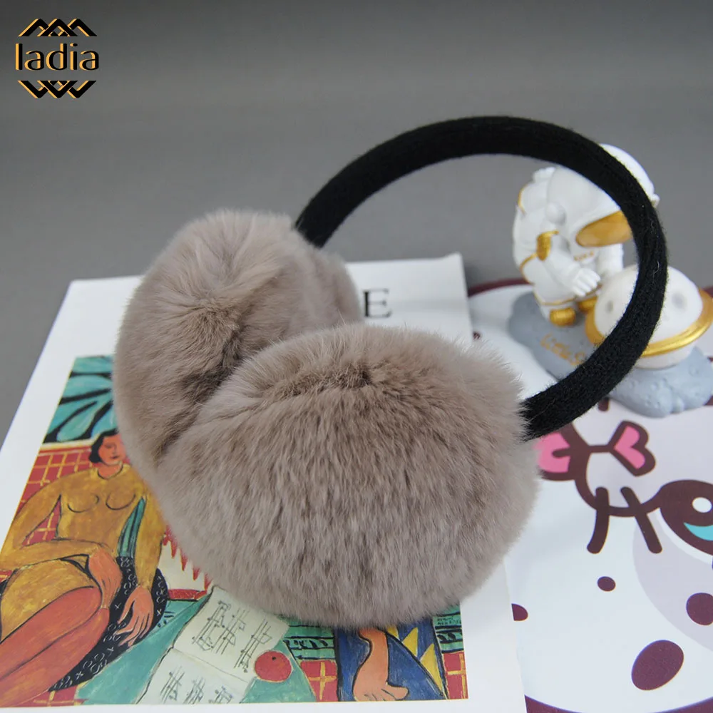 Winter-Natural-100-Real-Rex-Rabbit-Fur-Earmuff-Women-s-Autumn-and ...