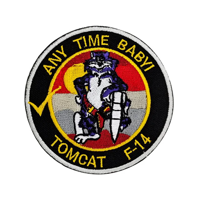 VF-31Tomcat F-14 Tactical Cat US Felix Squadron Embroidered Patches ...