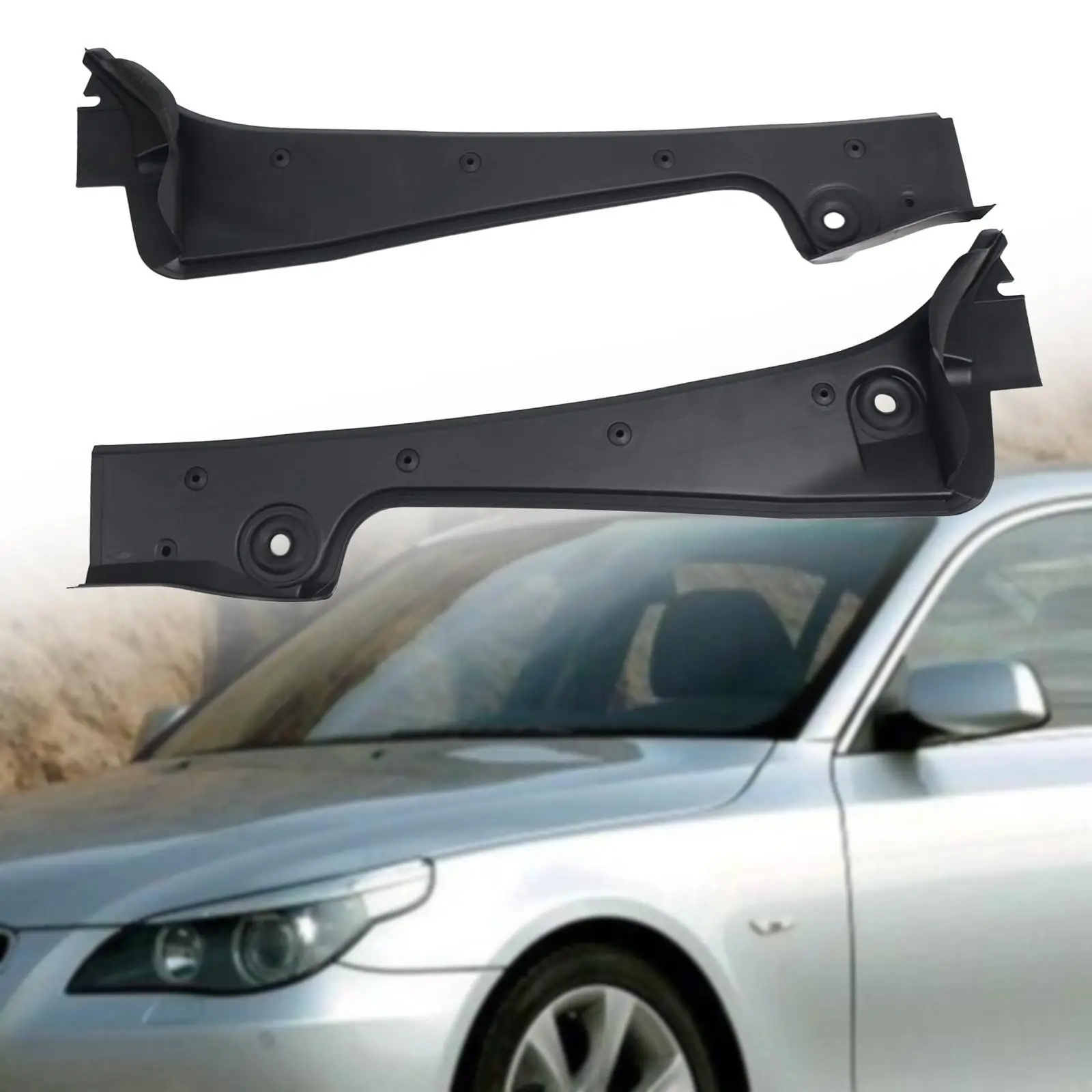 Front Windshield Wiper Side Cowl Covers 51717027083 2 Pieces for BMW ...