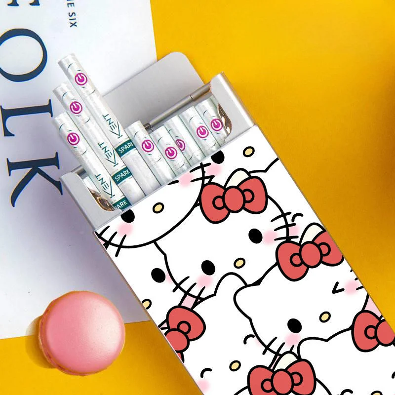 Tiktok-estuche-de-cigarrillo-de-Hello-Kitty-para-mujer-cubierta-de ...