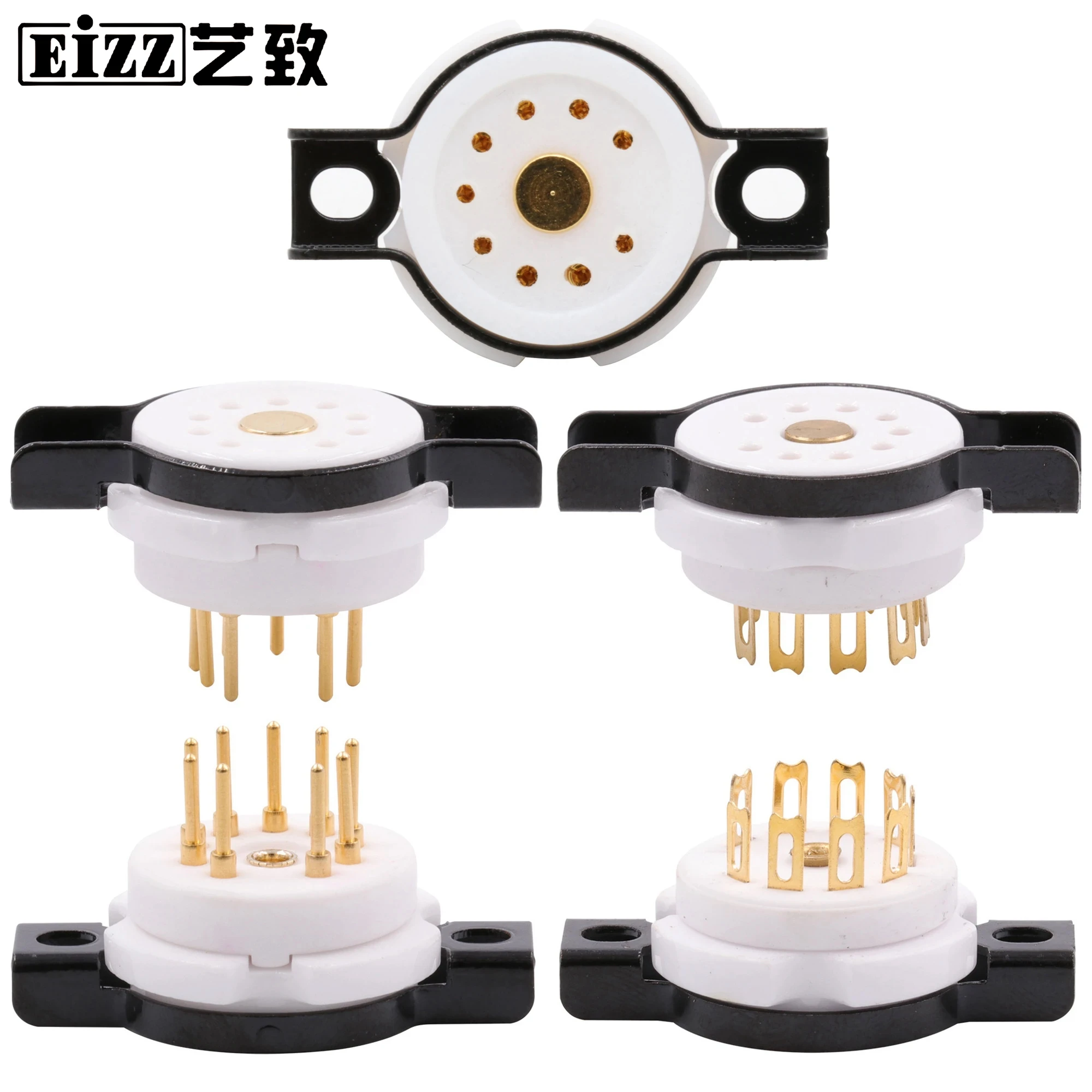 EIZZ-High-End-Miniature-9pin-Tube-Sockets-Valve-Bases-For-12AX7-6922 ...