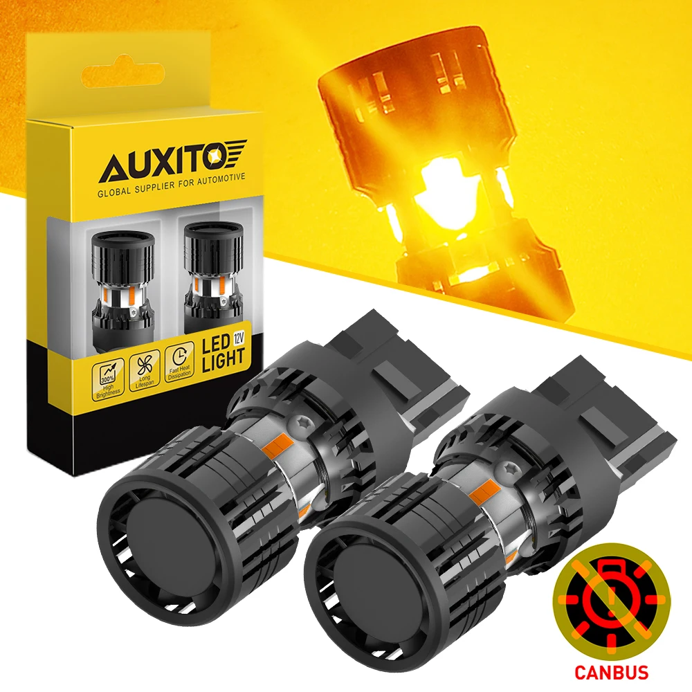 AUXITO-2Pcs-WY21W-LED-Canbus-Amber-Yellow-W21W-7440-7444NA-T20-LED-Turn ...