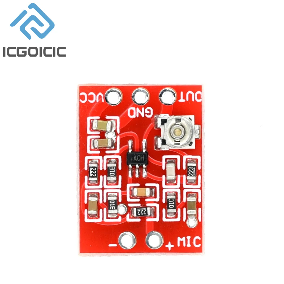 MAX4466-Electret-Microphone-Preamplifier-Module-with-SSM2167-Voice ...