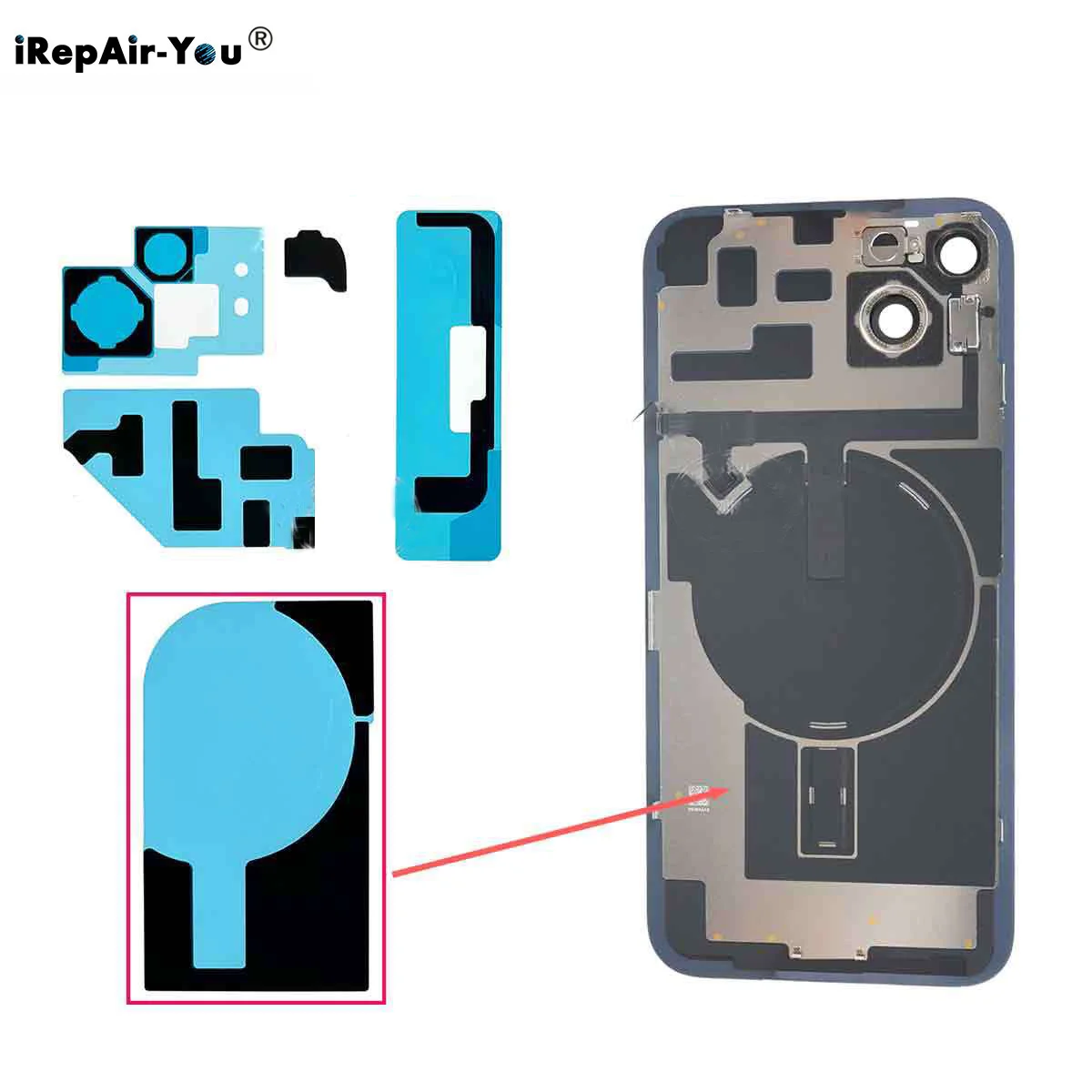 10Set Ori Back Housing Heat Sink Tape Adhesive for iPhone 11 Pro 12 ...