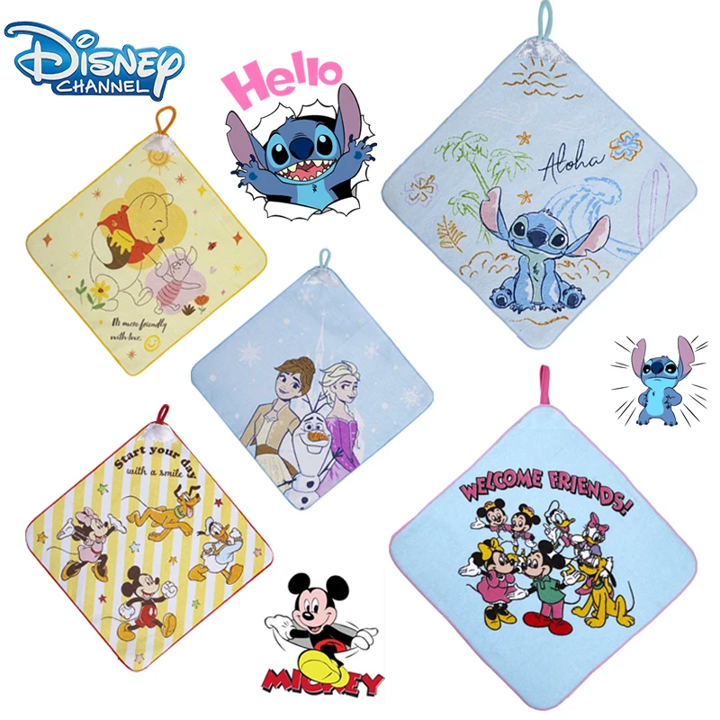 Disney-Stitch-Towel-Cartoon-Cute-Winnie-The-Pooh-Kerchief-Child-Lanyard ...