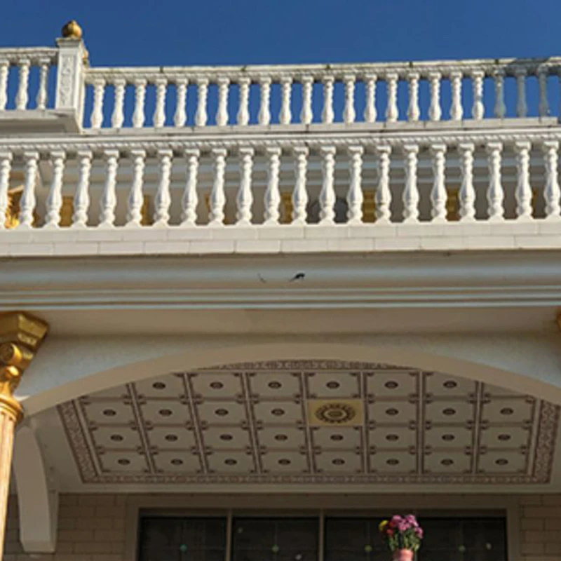 Cast In Place European Style Roman Column Mold, Plastic Steel Balcony ...