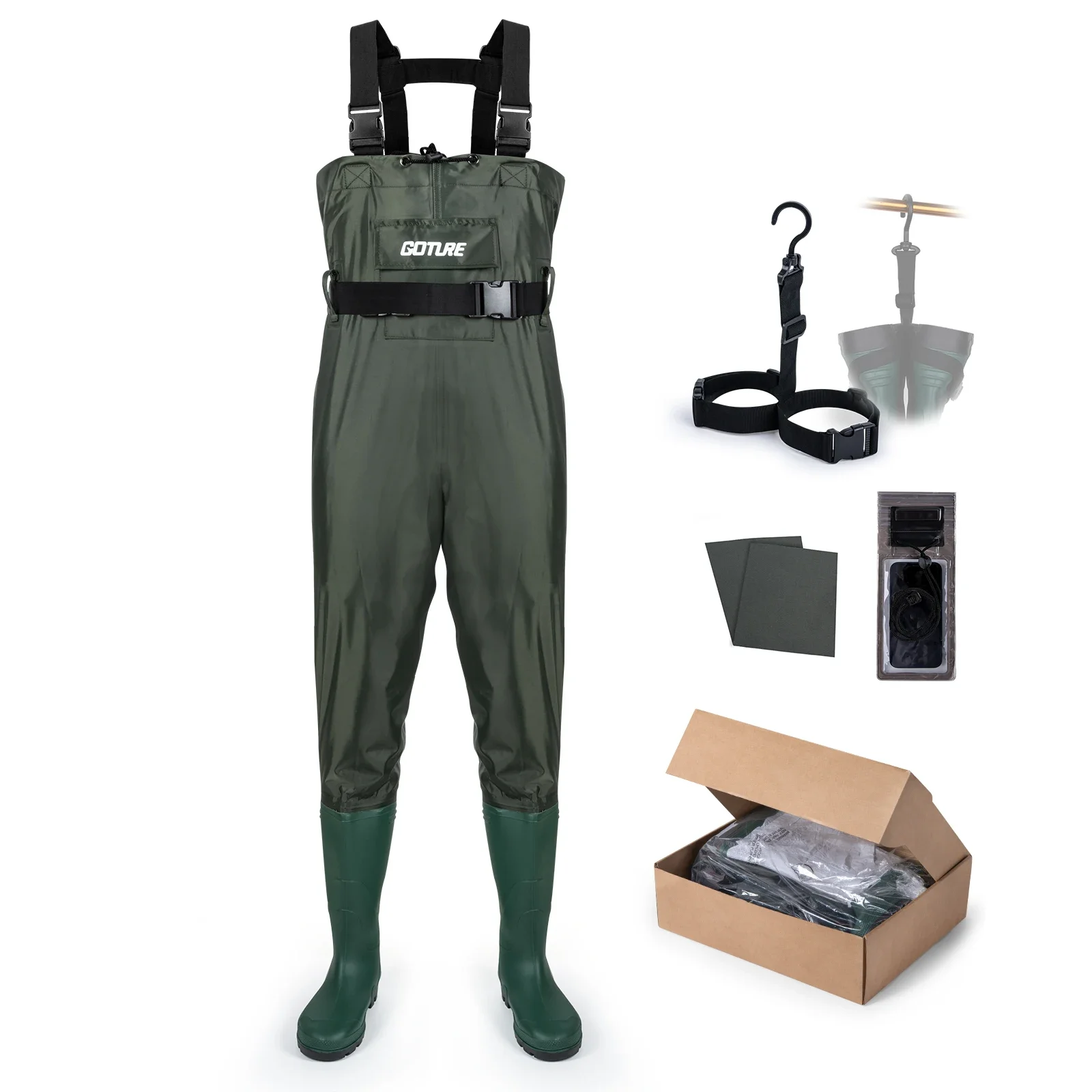 Imperme-vel-Fly-Fishing-Waders-para-Homens-e-Mulheres-respir-vel-Wading ...