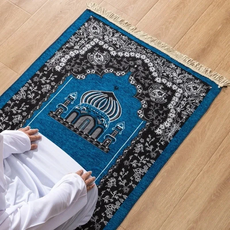 Soft-Worship-Kneel-Travel-Prayer-Rug-Non-slip-Prayer-Mat-Chenille ...