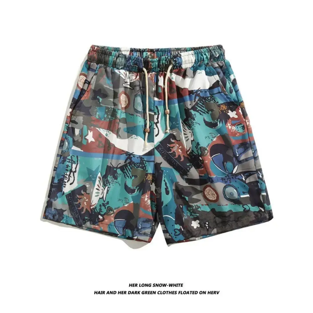 Summer-Abstract-art-floral-Streetwear-design-style-Short-Classic ...