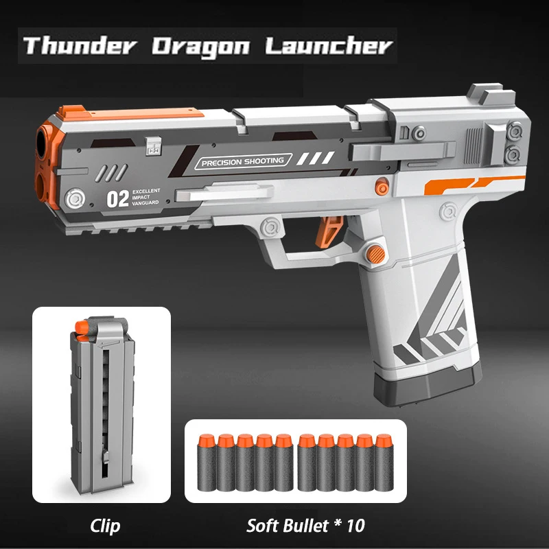 Thunder-Dragon-Launcher-Manual-Pistol-Soft-Bullet-Toy-Gun-Weapon ...