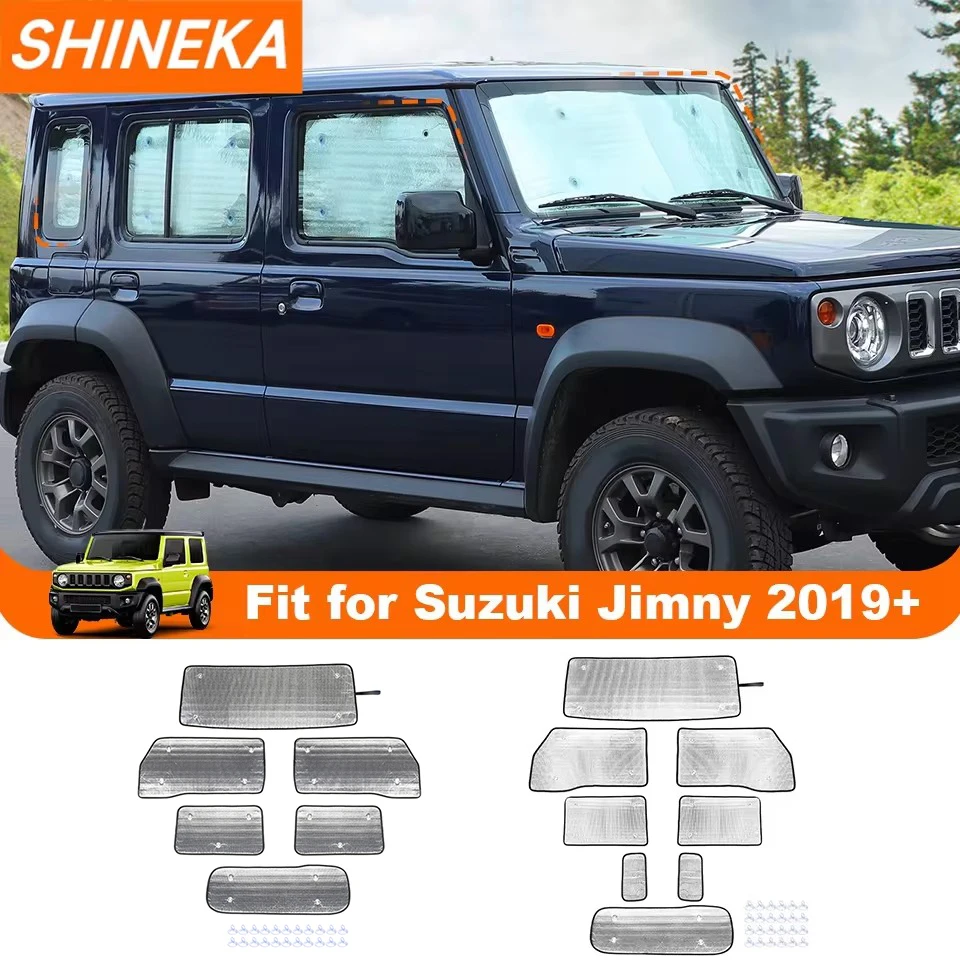 SHINEKA Car Window Windshield Sunshade Shade Visor For Suzuki Jimny 2/4 ...
