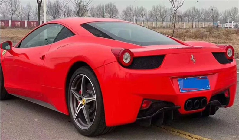 For Ferrari 458 High Quality REAL Carbon Fiber Front Lip Splitters Rear ...