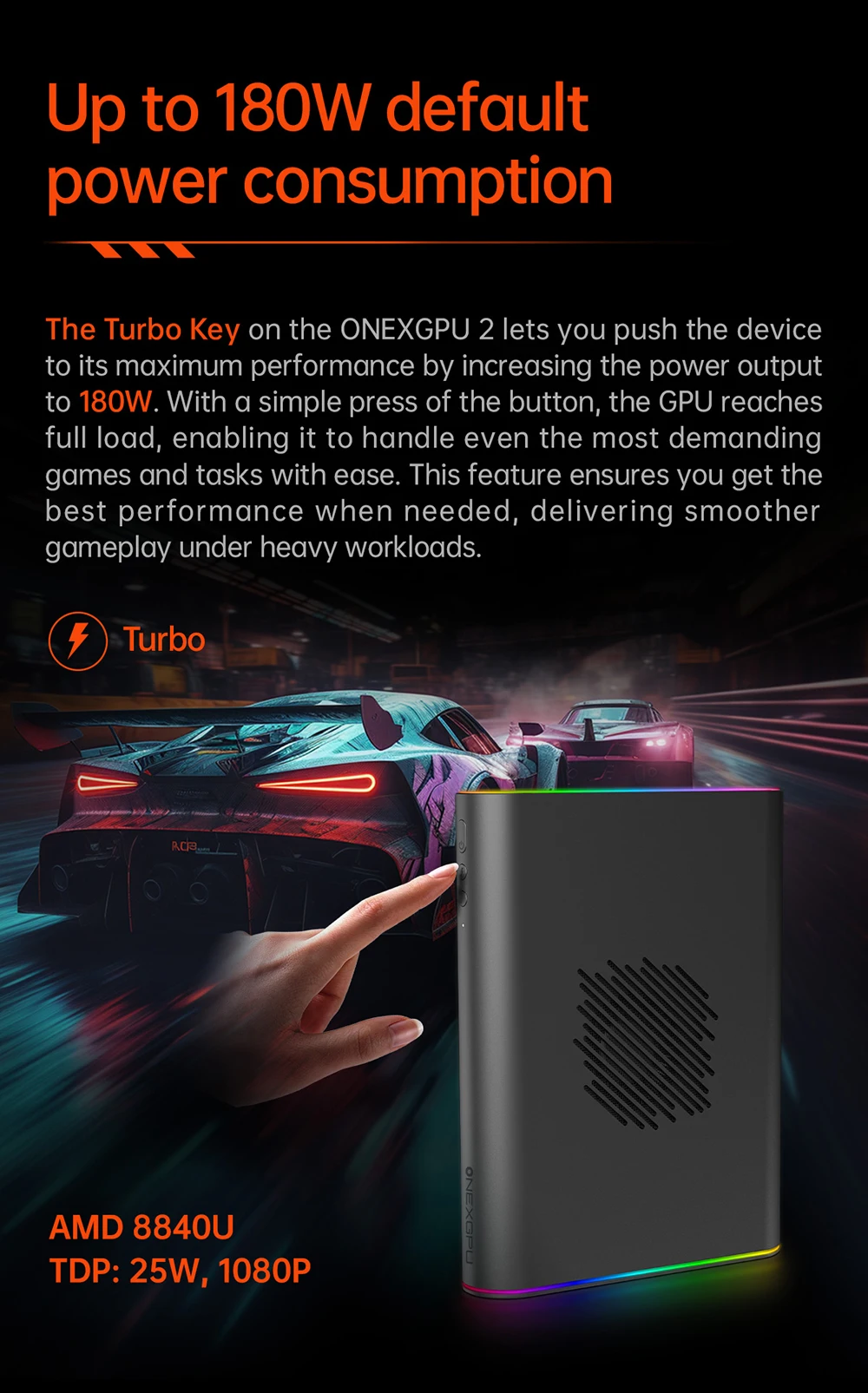 Onexplayer EGpu Onexgpu 2 Ultimate с AMD Radeon RX 7800M | AliExpress