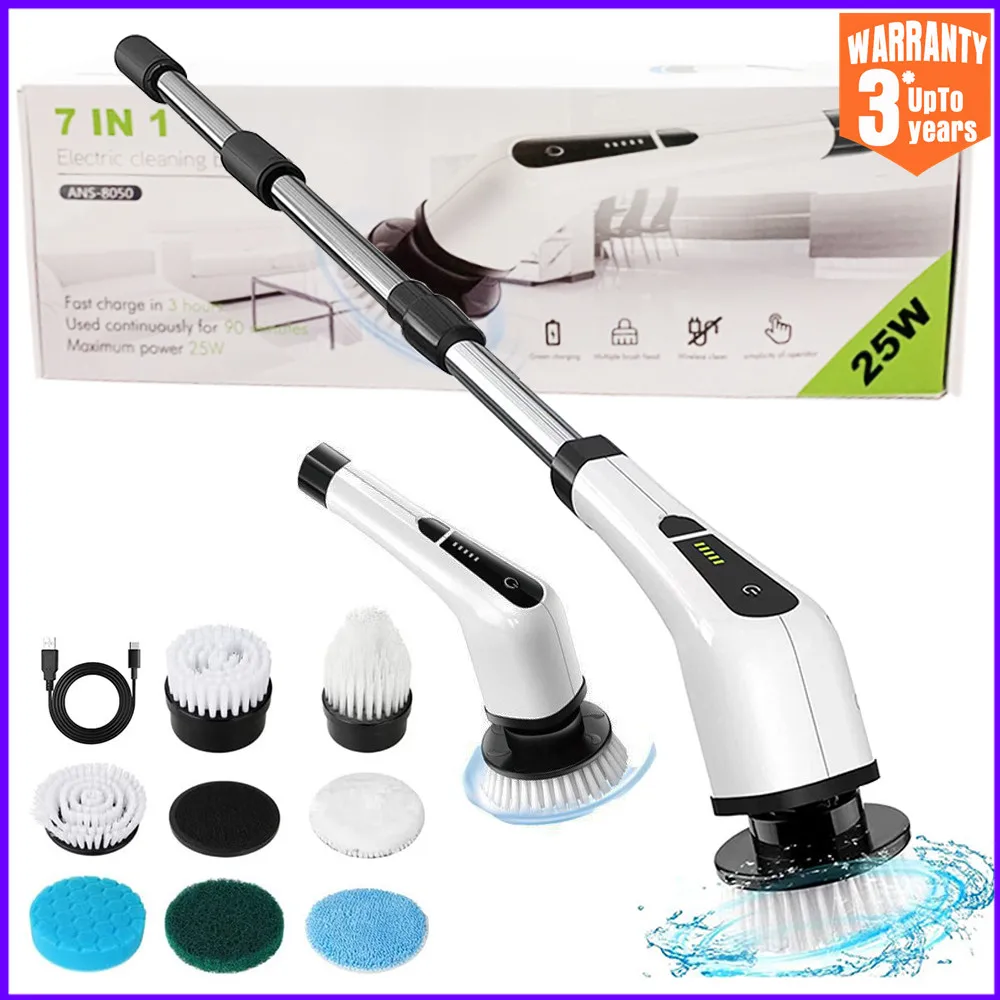 Electric-Cleaning-Brush-Electric-Spin-Cleaning-Scrubber-Electric ...