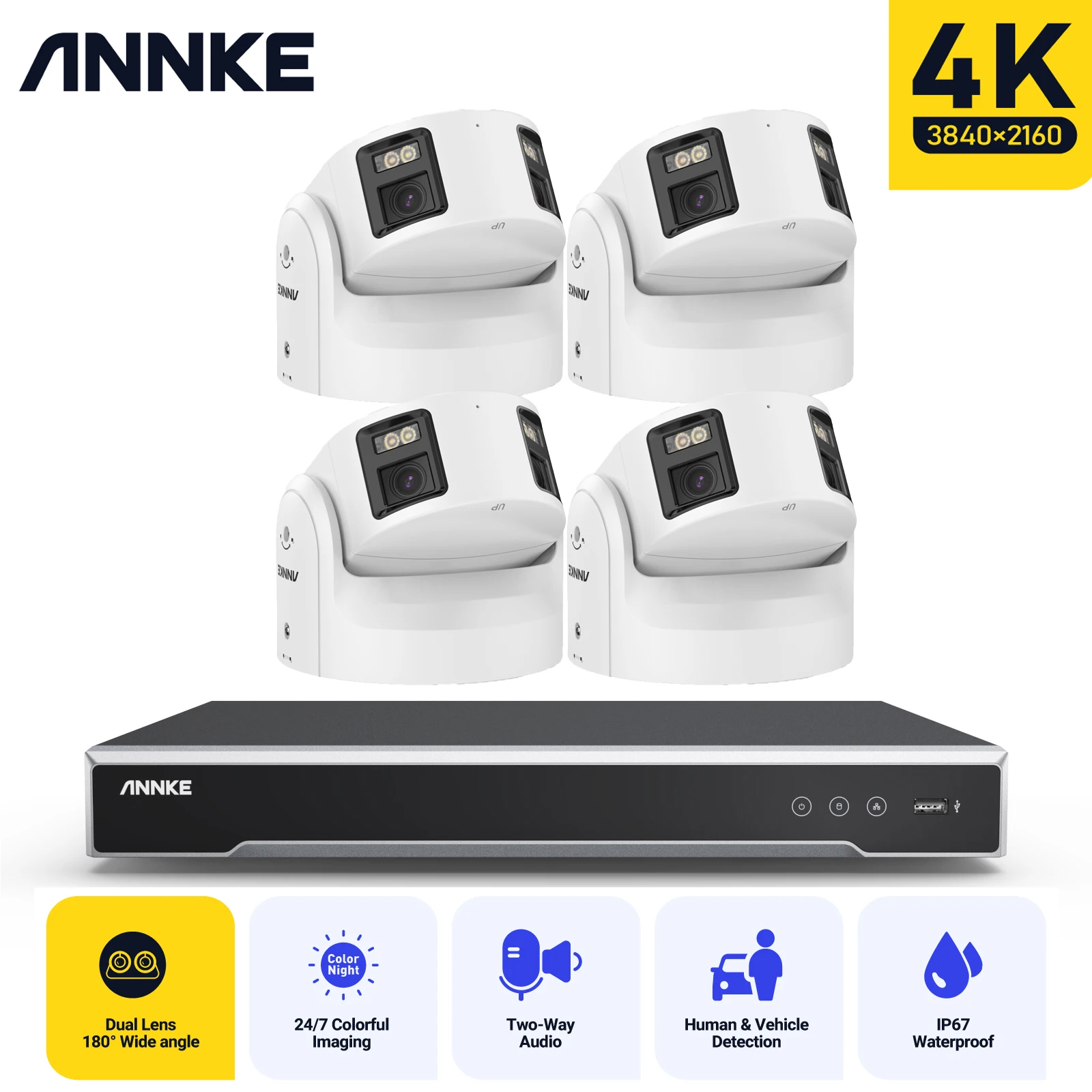 ANNKE-4K-Duo-Dual-Lens-Security-Camera-System-POE-AI-Human-Detect-Full ...