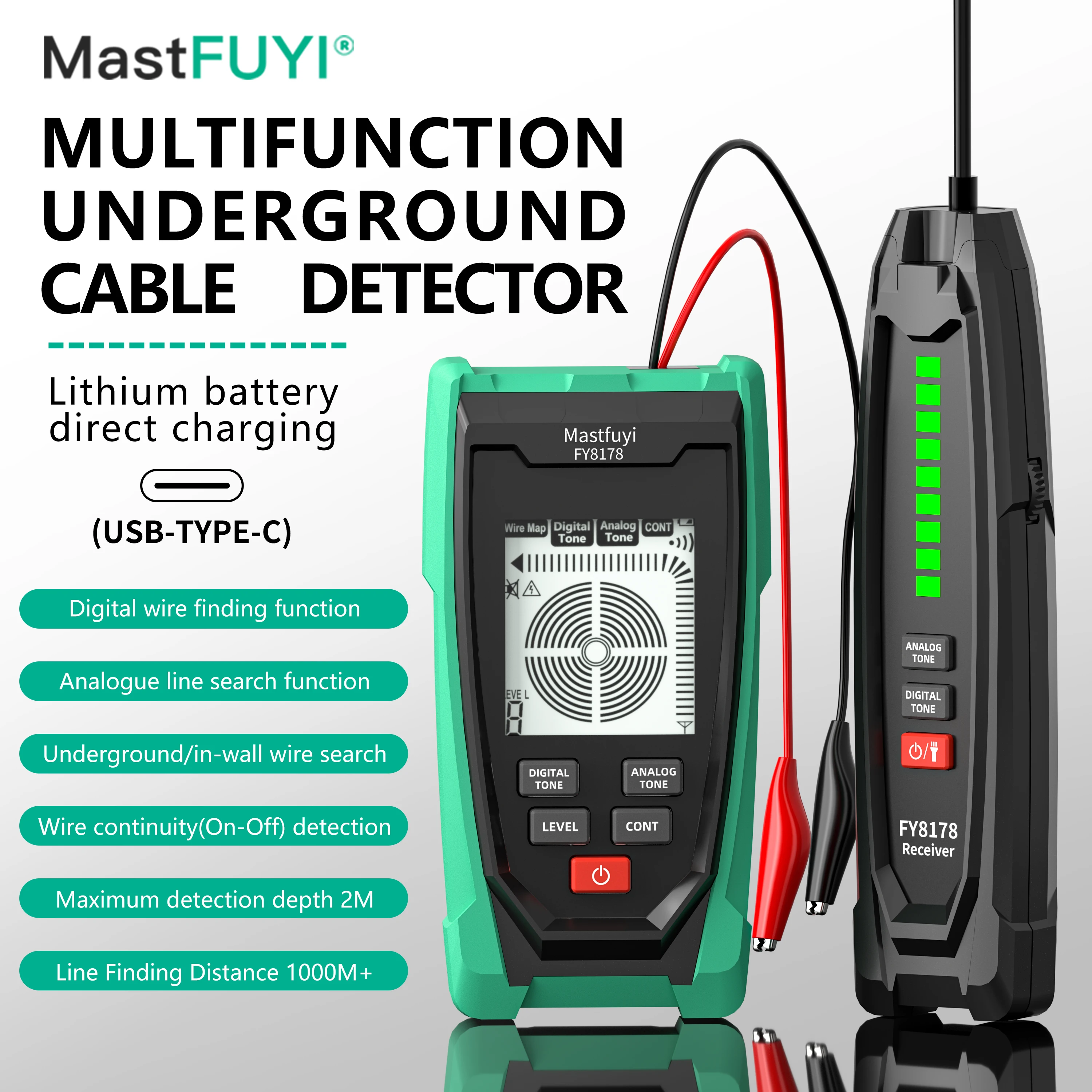 MASTFUYI-FY8178-Professional-Underground-Line-Detector-Wall-Line-Finder ...