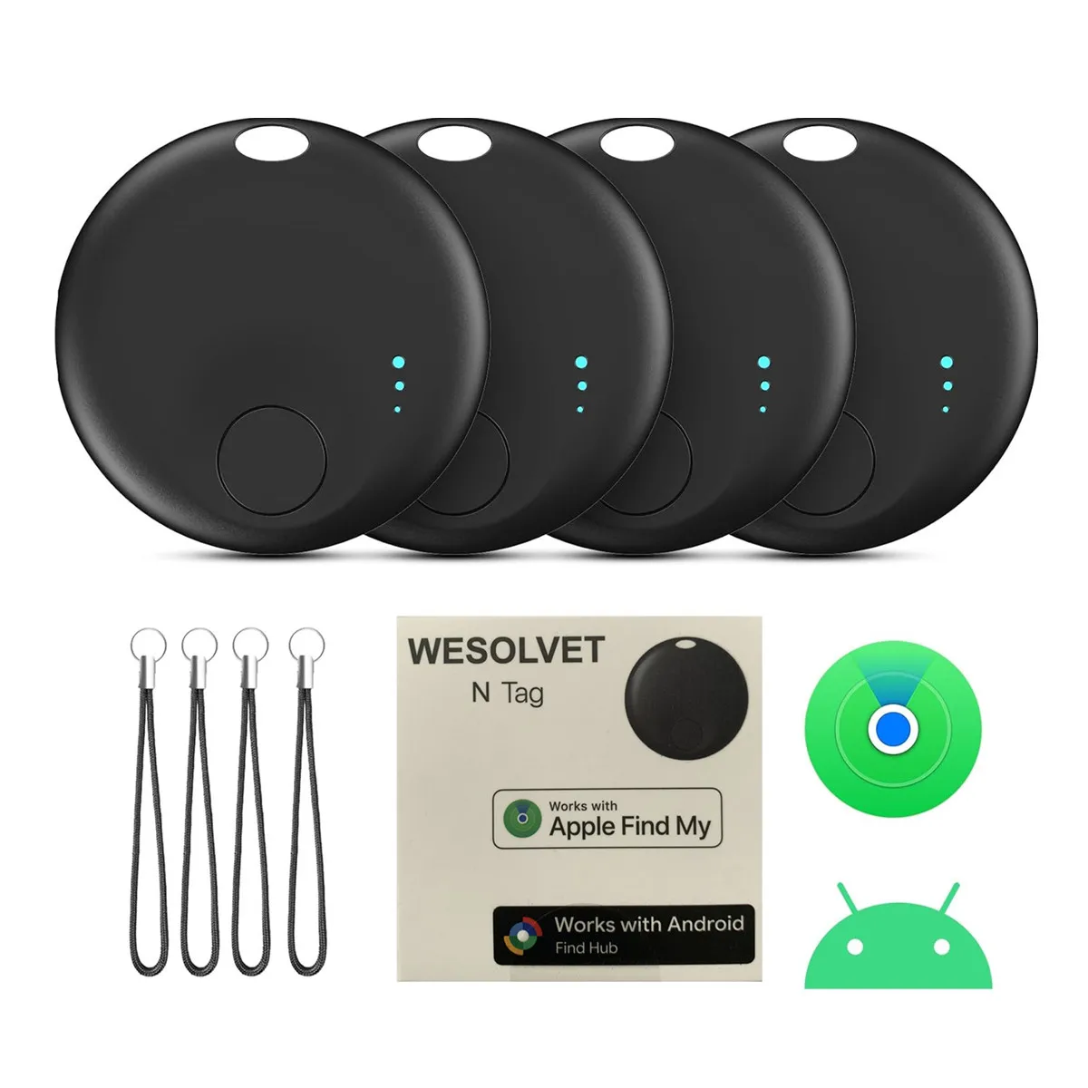 Air Tracker Tags for Android or iOS Bluetooth Smart Tag Dual System ...
