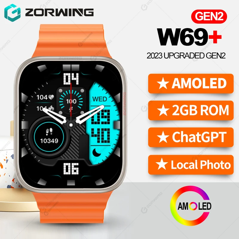 W69-Plus-Gen-2-AMOLED-Smartwatch-para-homens-ultra-NFC-b-ssola-chatgpt ...