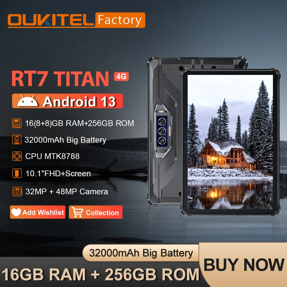 Oukitel-RT7-TITAN-Tablet-Robusto-Android-13-Tablets-PC-4G-32000mAh-8GB ...