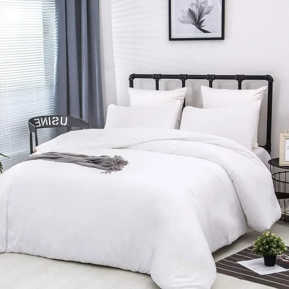 Duvet-Cover-Set-White-Comforter-White-Bedding-Comforter-White-Bed ...