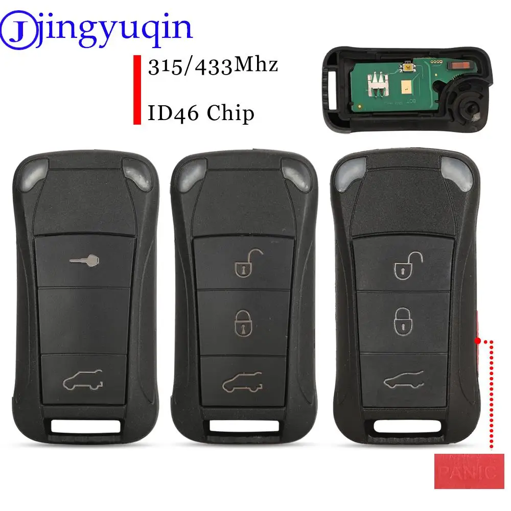 Jingyuqin 2/3/4 Buttons Folding Smart Remote Car Key Fob 315/433mhz ...